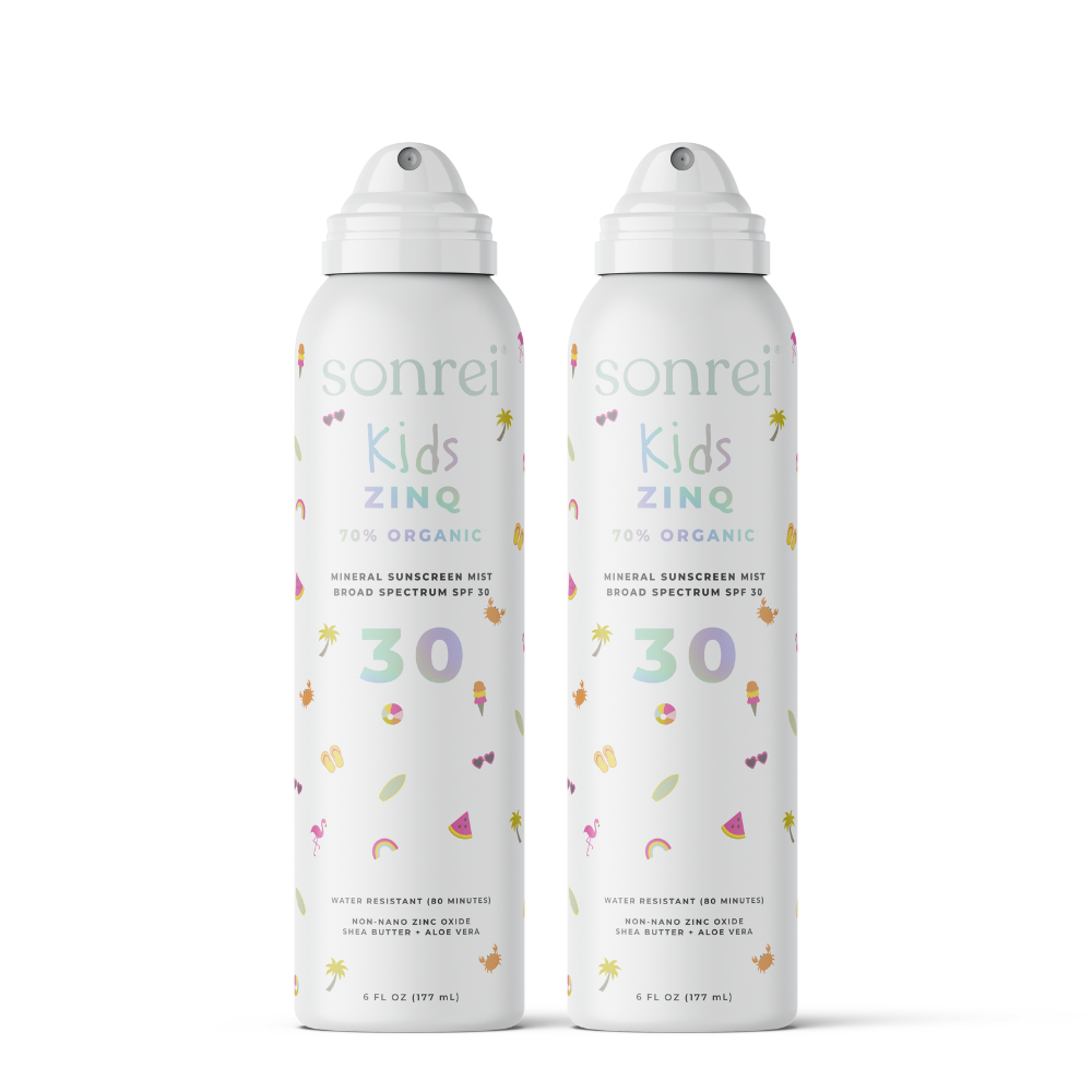 Kids Zinq Organic SPF 30 Mineral Mist Sunscreen 2-Pack Bundle – Sonrei